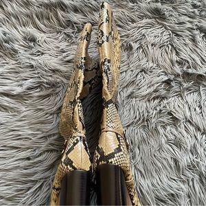 Tory Burch | Shoes | Tory Burch Pull On Snake Embossed Leather Knee ...